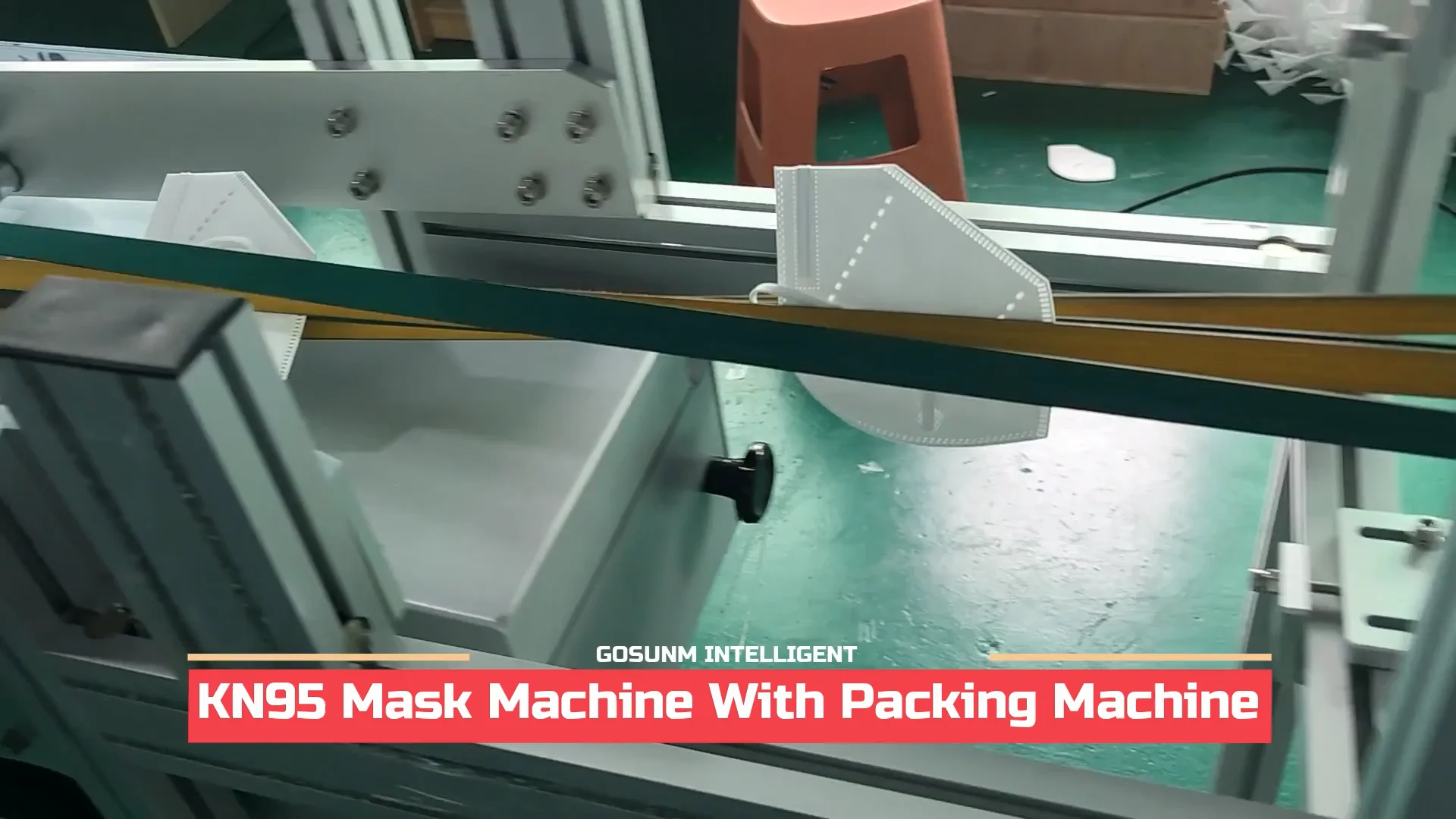 Gosunm 120pcs/min Loop Mask Making Machine Full Automatic N95 Mask ...