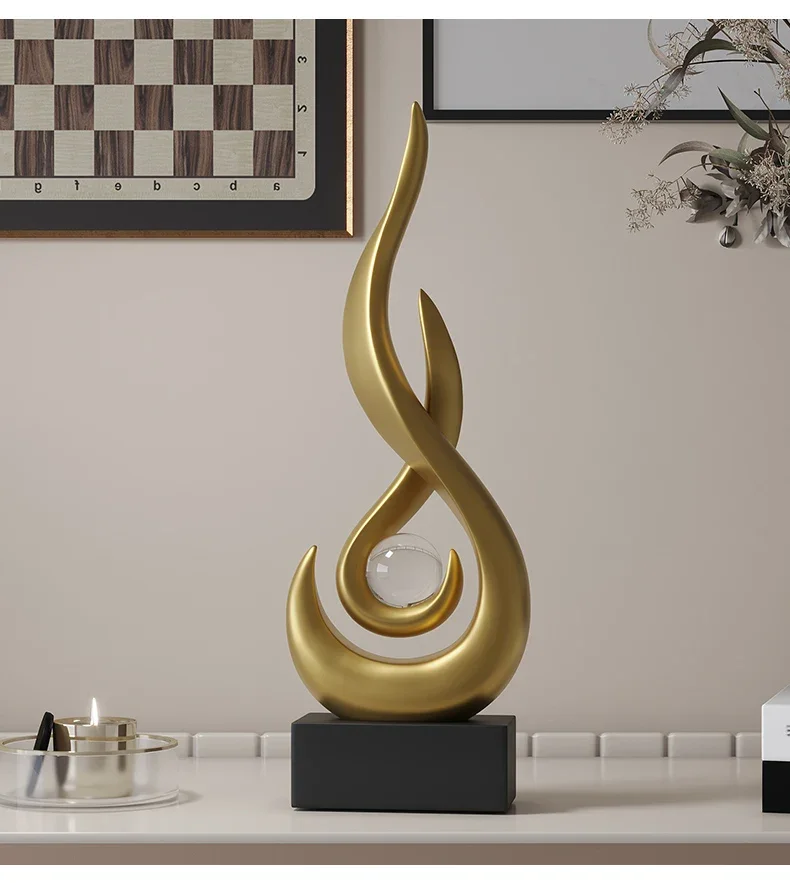 Flame Statue - Abstract Living Room Decorations