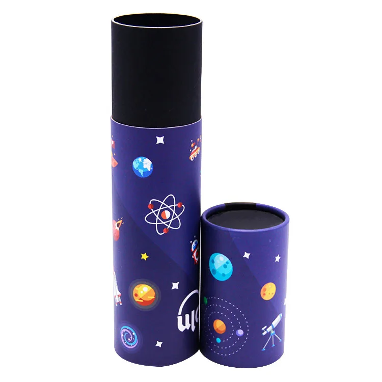 Cylindrical Biodegradable Circular Kraft Box Tube Packaging Cardboard ...
