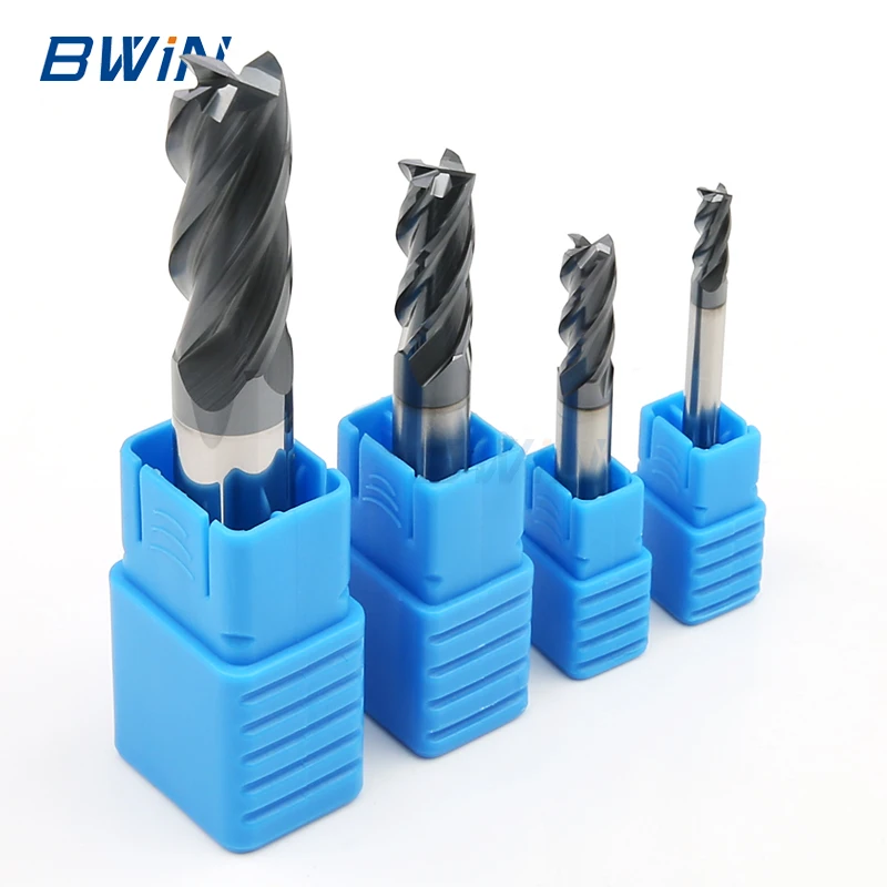 4mm 8mm 12mm 2/4 Flute CNC Solid Tungsten Carbide End Mills