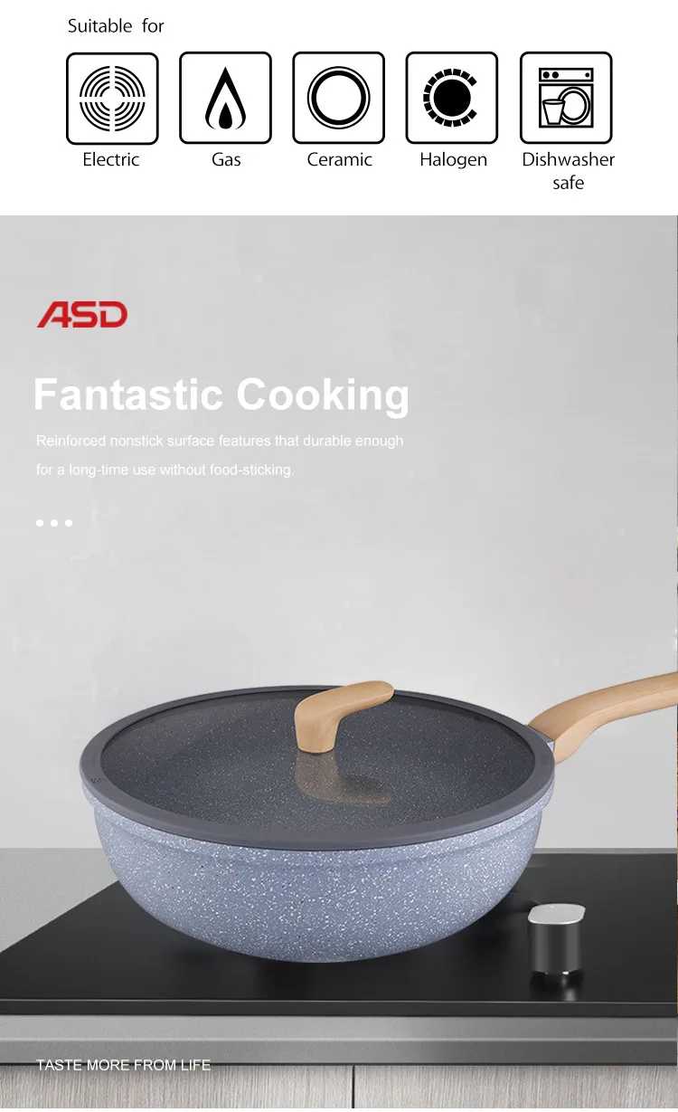 Luxury Die Cast Cookware Granite Cooking Pots Sets Nonstick Cookware ...