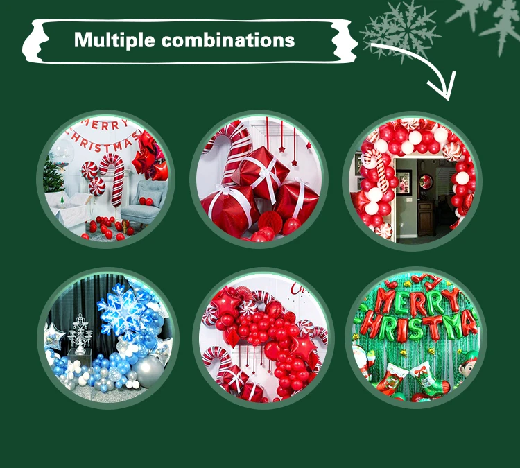 MTF 18" Round Christmas Foil Balloons for Decor