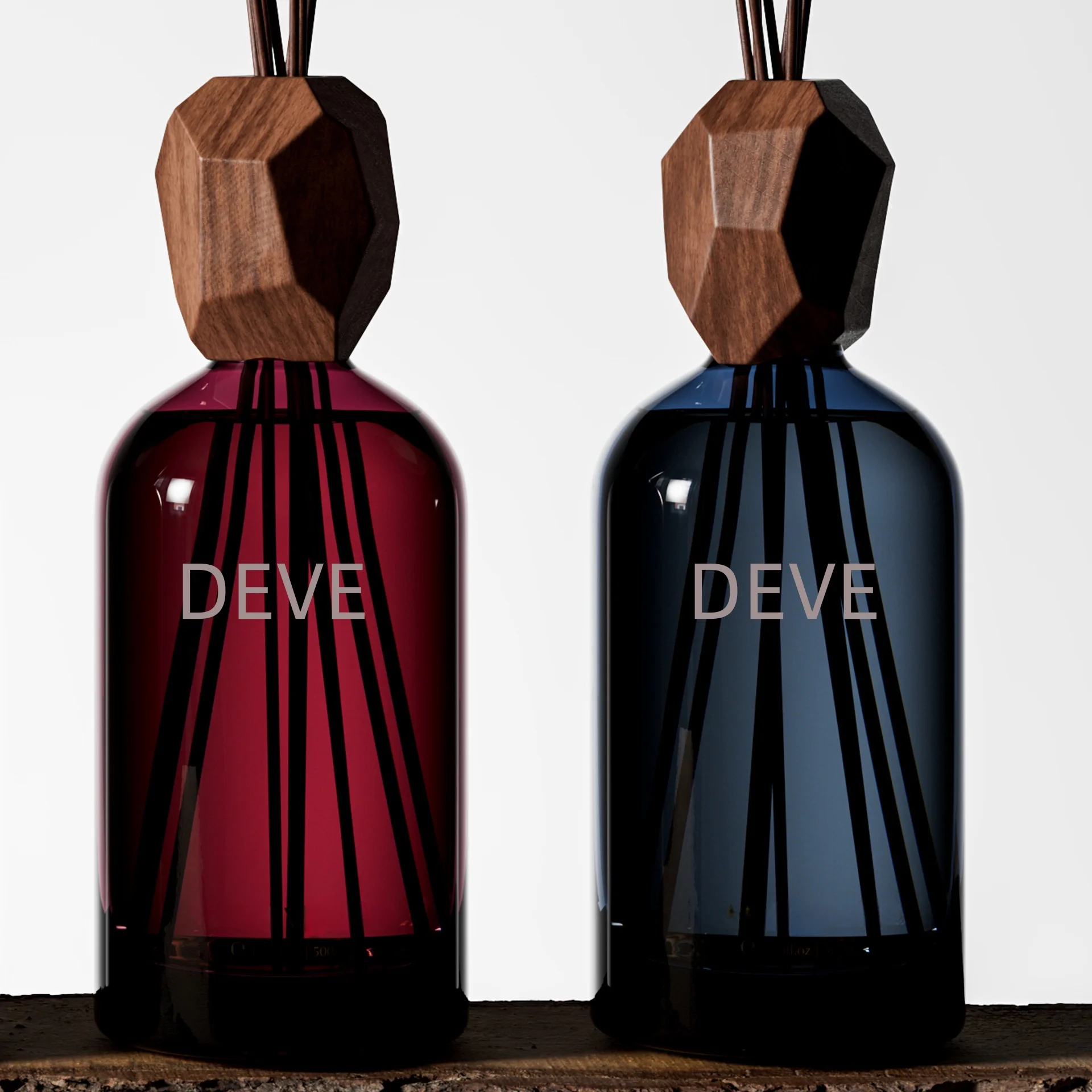 Customized 250ml Decorative Large Reed Diffuser Glass Bottle