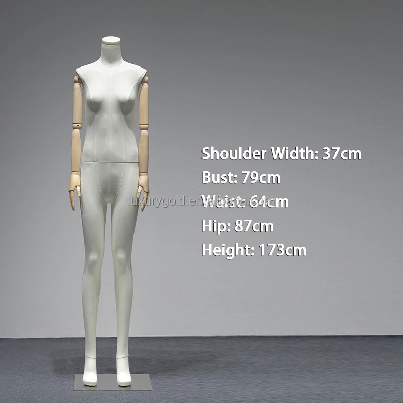 Wholesale Store Clothes Mannequin Women Flexible Arms Linen Full Body ...