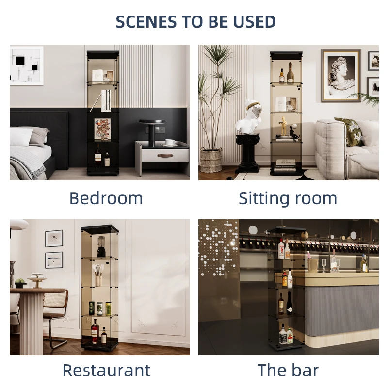 Wine Luxury Kitchen Glass Door Statue Hand Office Curio Kitchen Glass ...