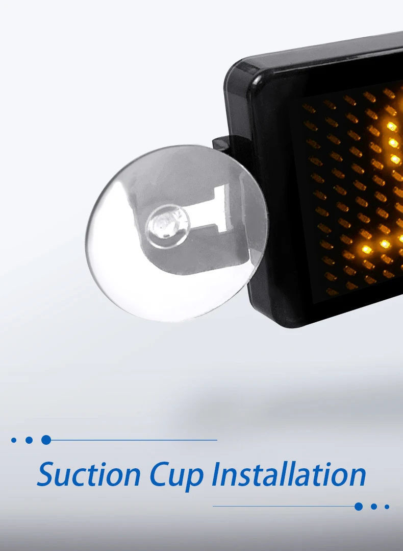 Z1272 9inch 23*5cm Running Messages Single Color Vehicle Mini Led ...