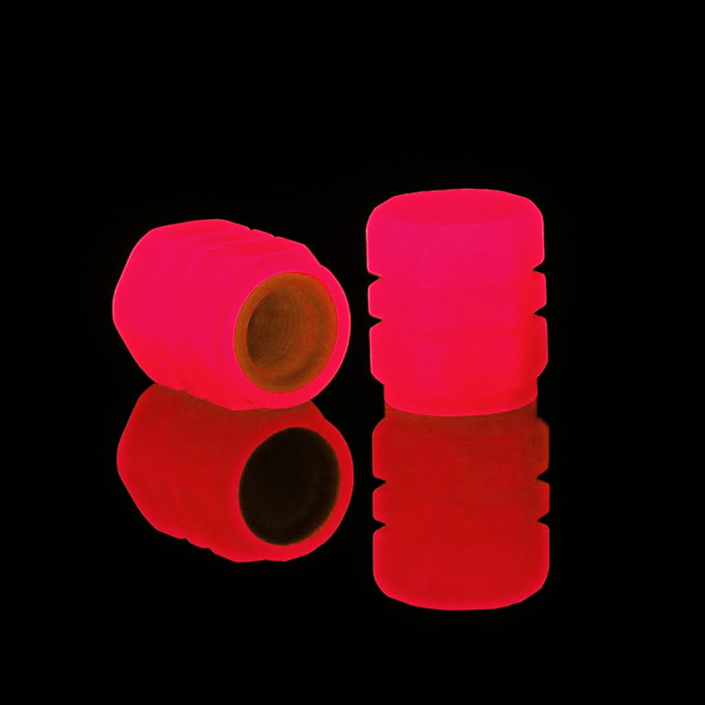 Universal Valves Glow In The Dark Valve Stem Covers Fluorescent Car ...