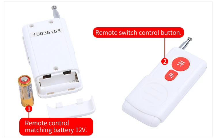 500 Meter Long Range Controller Switch 220v Water Pump Wireless Remote ...