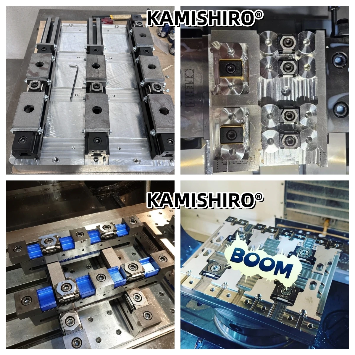 Kamishiro Wedge Clamps M8 - Precision CNC Vise Fixtures