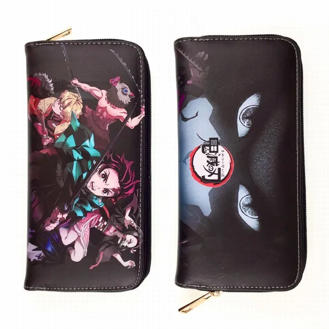7 Styles Demon Slayer: Kimetsu No Yaiba Japanese Cartoon Pu Zipper Long ...