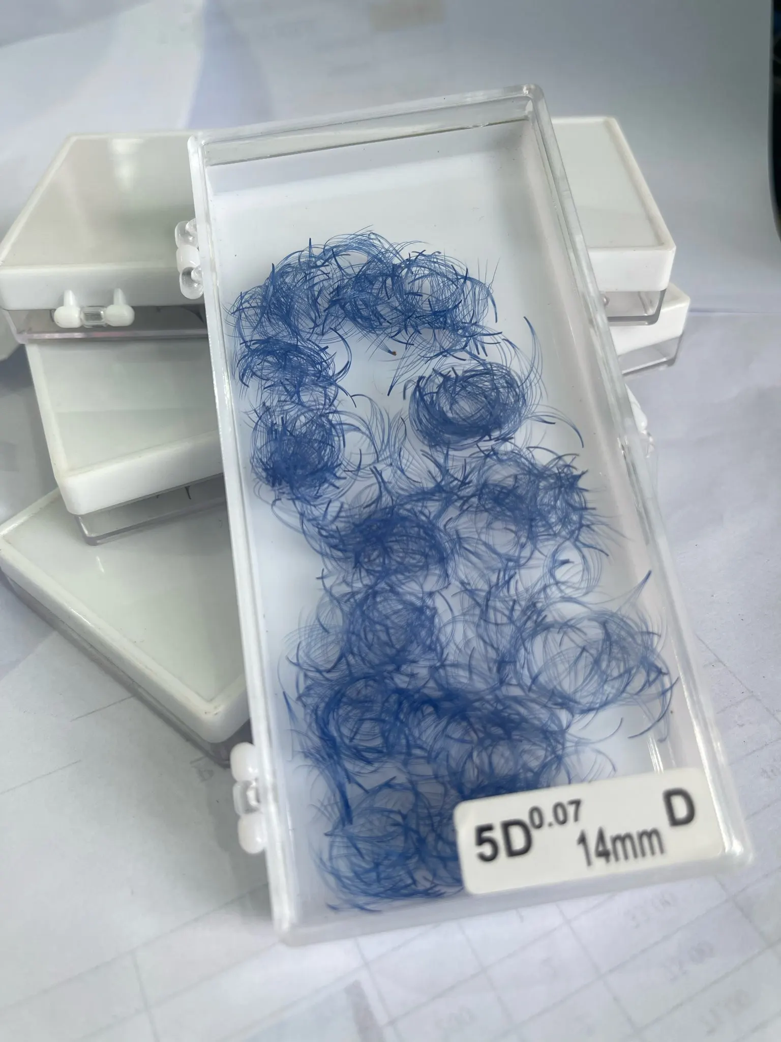 Premium Blue Color Eyelash Extension Blue Silk Lash Colored Eyelash ...