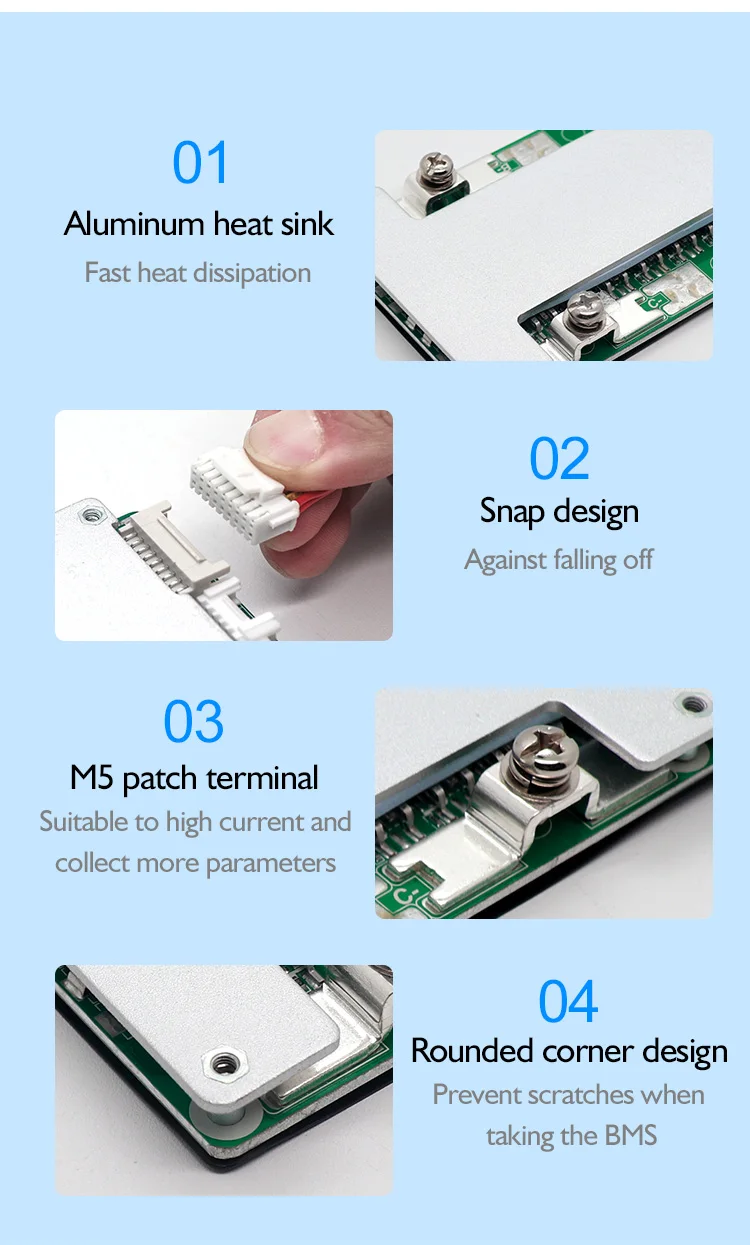 Smart Tdt Bms Battery Management System Bt Lifepo4 Sodium Ion 4s 8s 16s ...