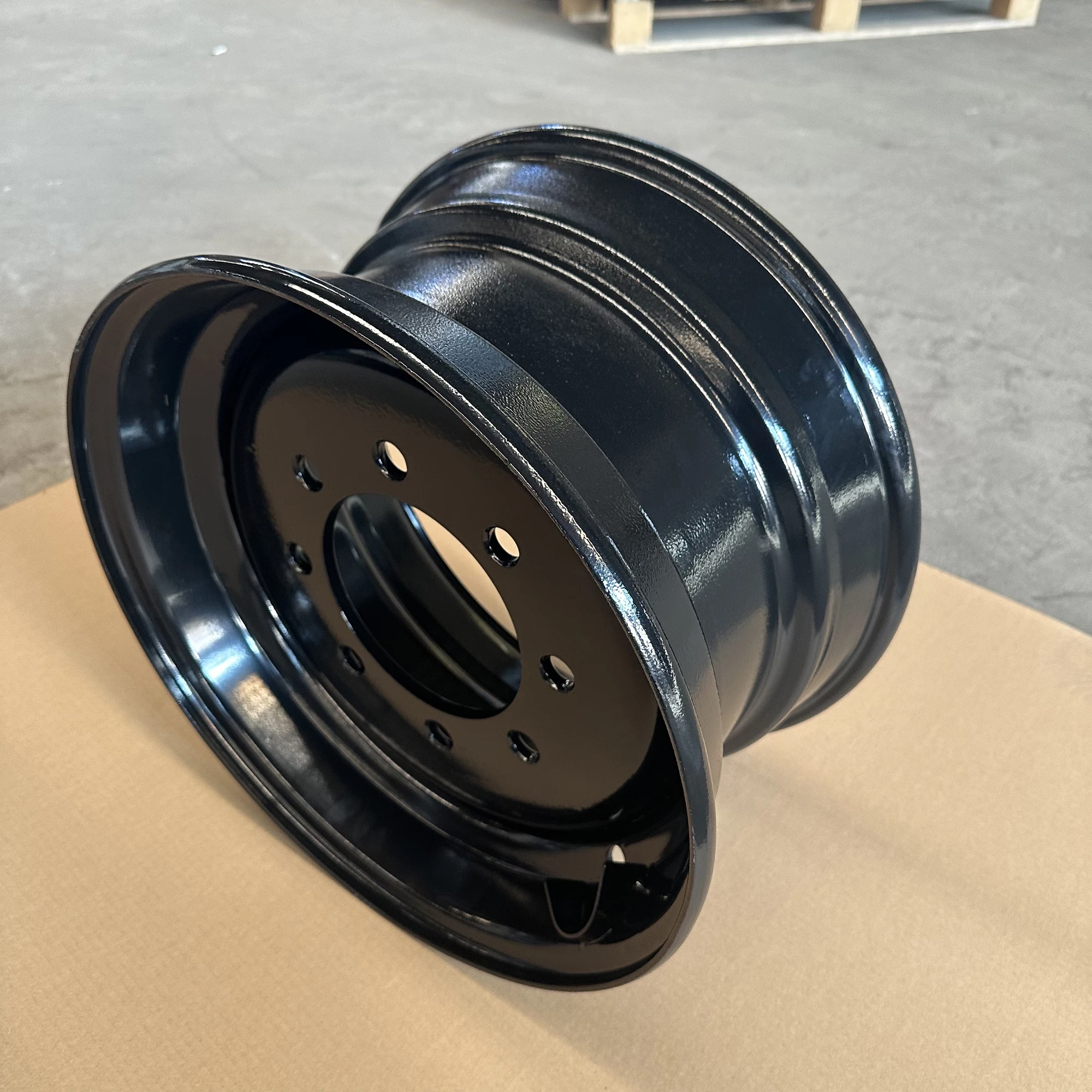 Construction TL Steel WheelComplete Rim 8 Holes 8.25x16.5 Inch Skid ...