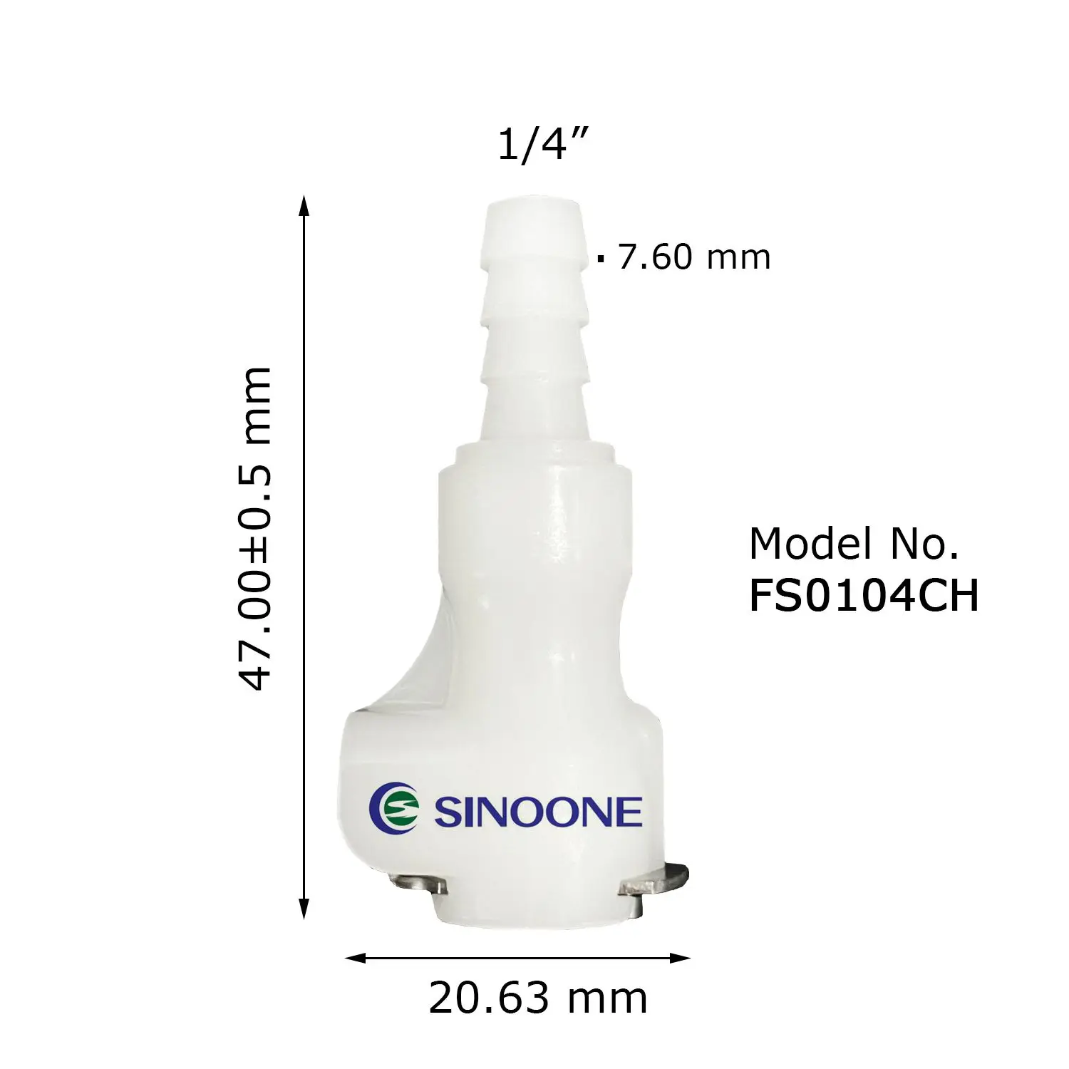 SINOONE Quick Connector Coupling 1/8in 3/16in 1/4in Home Medical ...