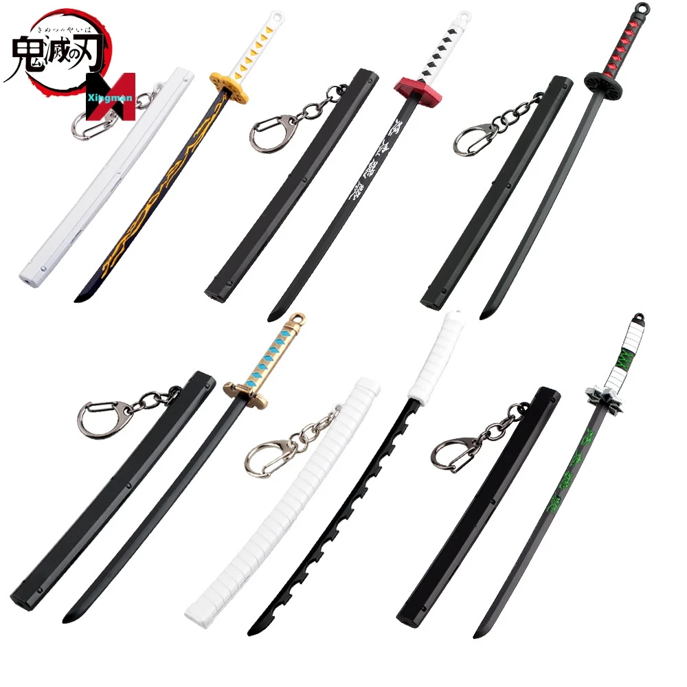 Demon Slayer Sword Mini Katana Keychains Anime Figure Tanjiro For Men ...