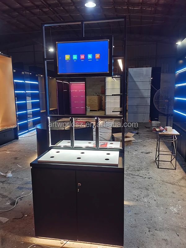 Shop Display Cabinet With Led Screen Custom Display With Lcd Screen For ...