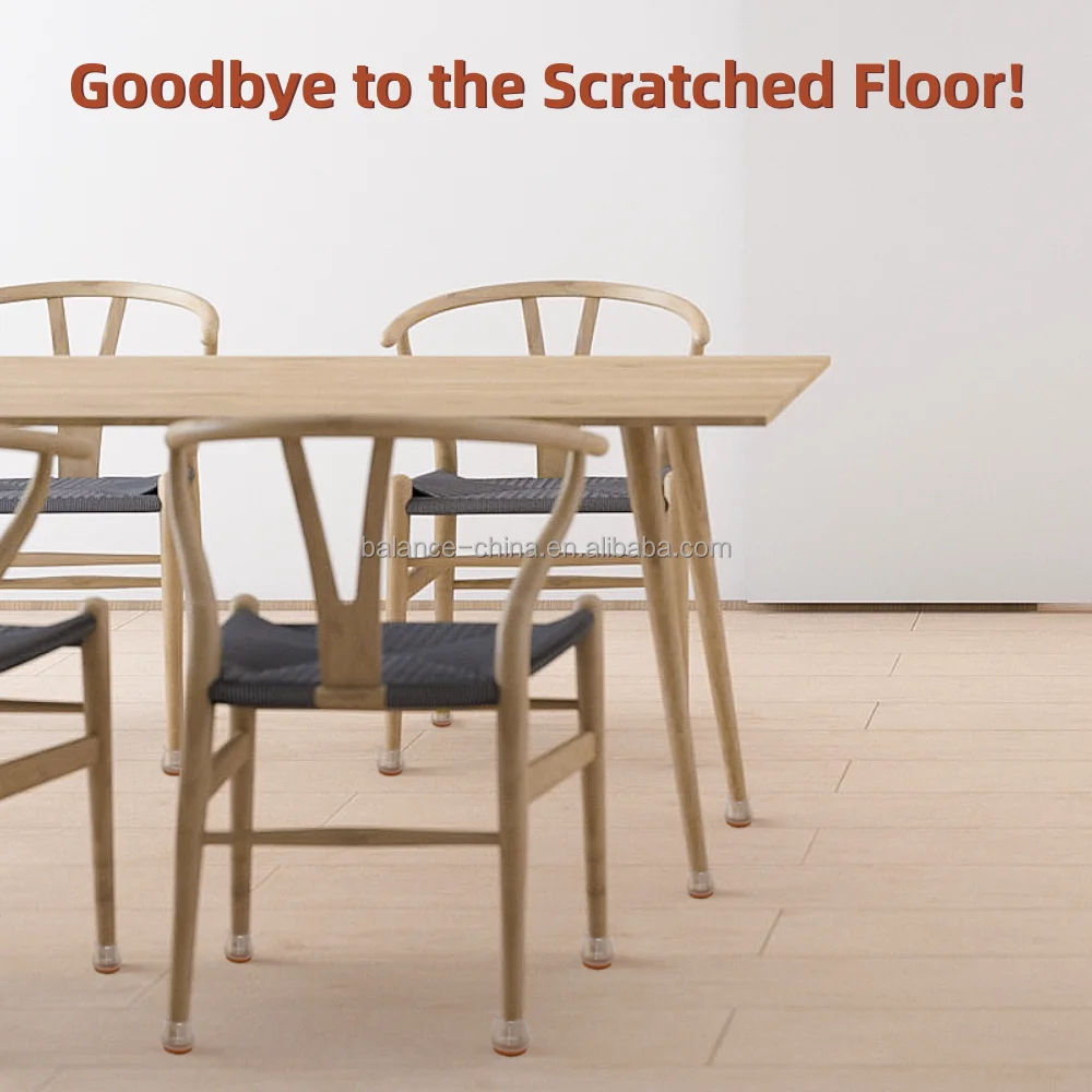 Elastic Wood Floor Furniture Chair Leg Feet Protector Cover Furniture ...