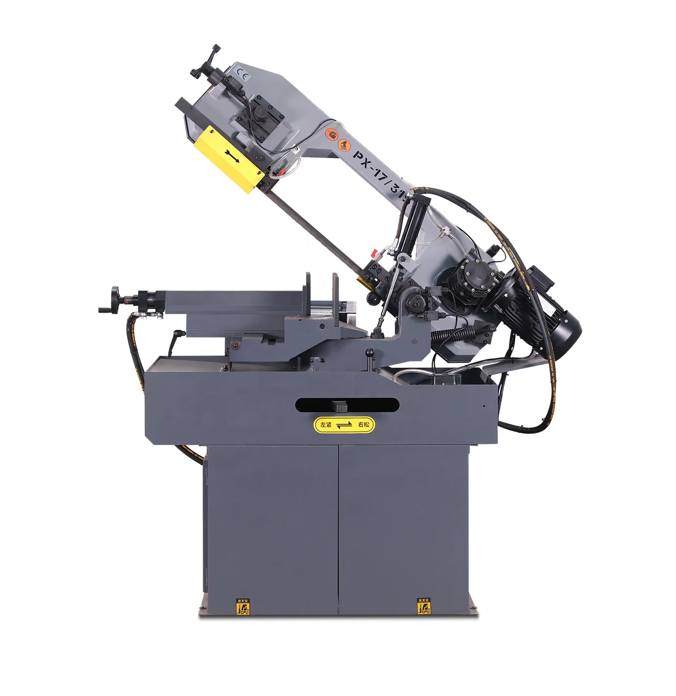 60 Degree Angle Rotating Band Saw For Metal Semi-automatic Metal Cut ...