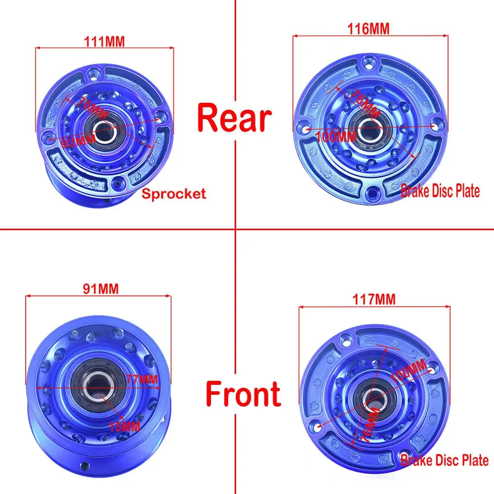 1.60-17 Inch Aluminum Alloy Wheel Rims with CNC Hub #428