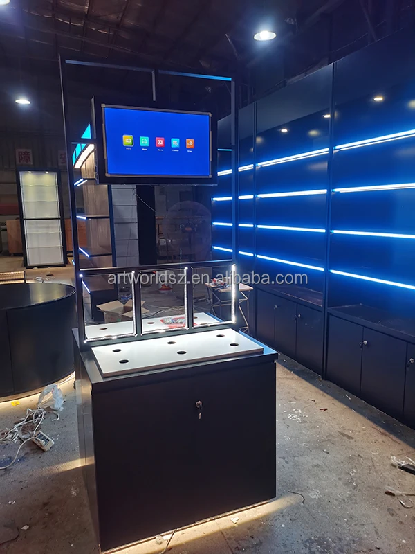 Shop Display Cabinet With Led Screen Custom Display With Lcd Screen For ...