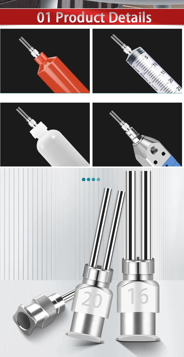 Multiple Specifications Blunt Dispensing Needle Tip Stainless Steel ...