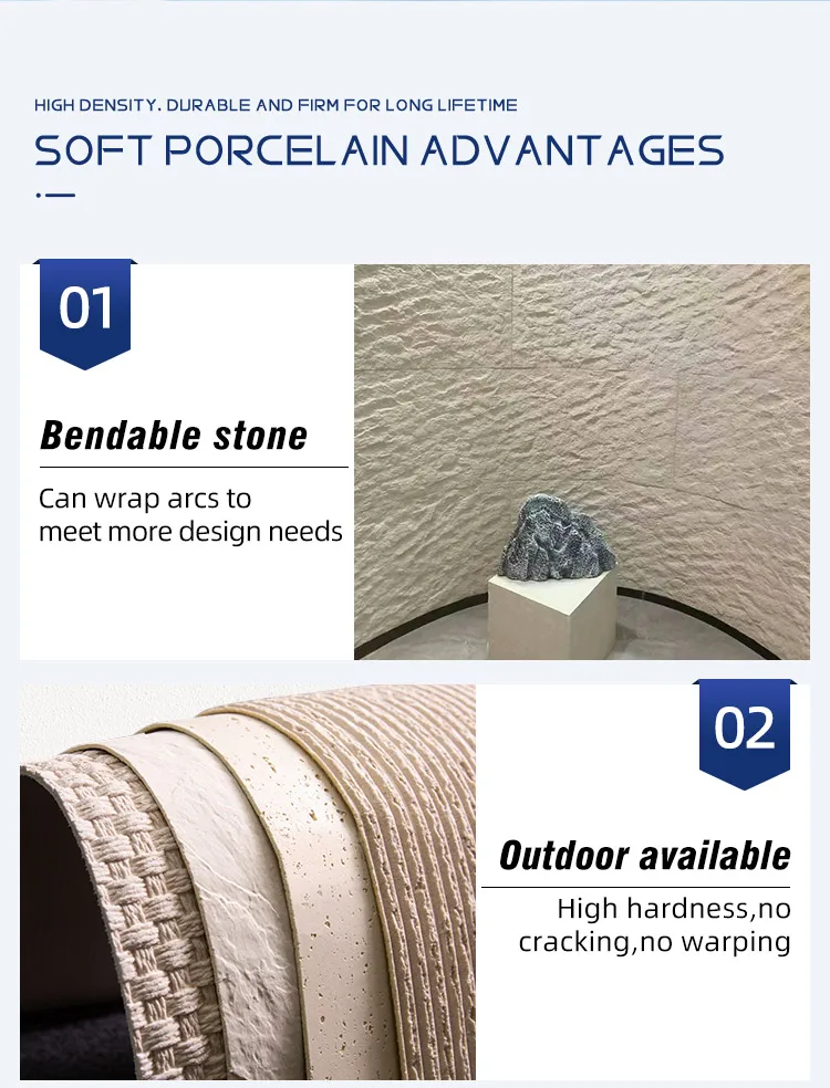 Flexible Facing Brick MCM Ceramic Stone Veneer Wall Decoration Material ...