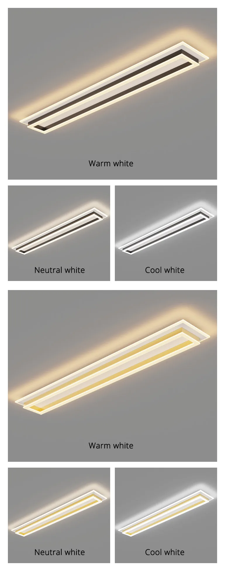 Modern Linear Long Strip Ceiling Light Villa Hotel Living Room ...