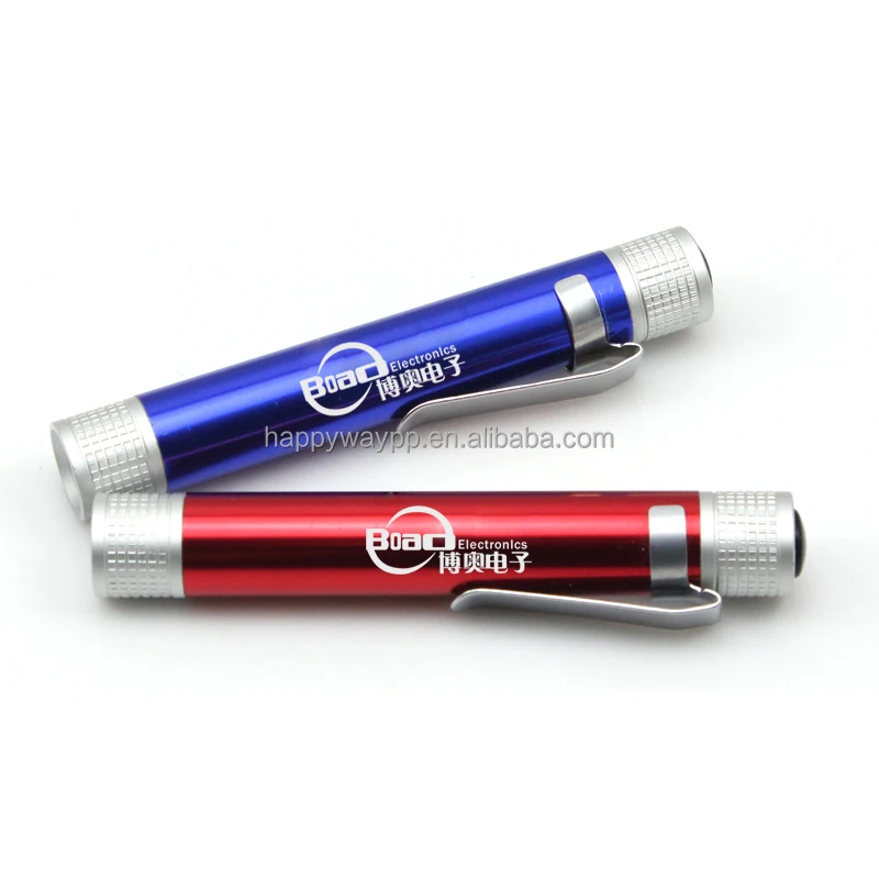 Custom Advertising Pocket Led Flashlight Promotional Led Flashlight ...