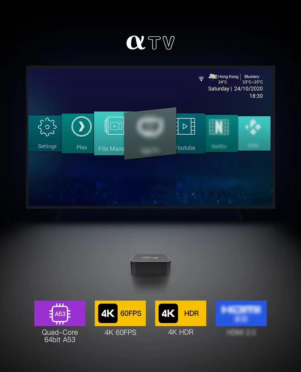 Wholesale Stb 4k Hdr Set Top Box Iptv Channel Allwinner H313 1gb 8gb ...