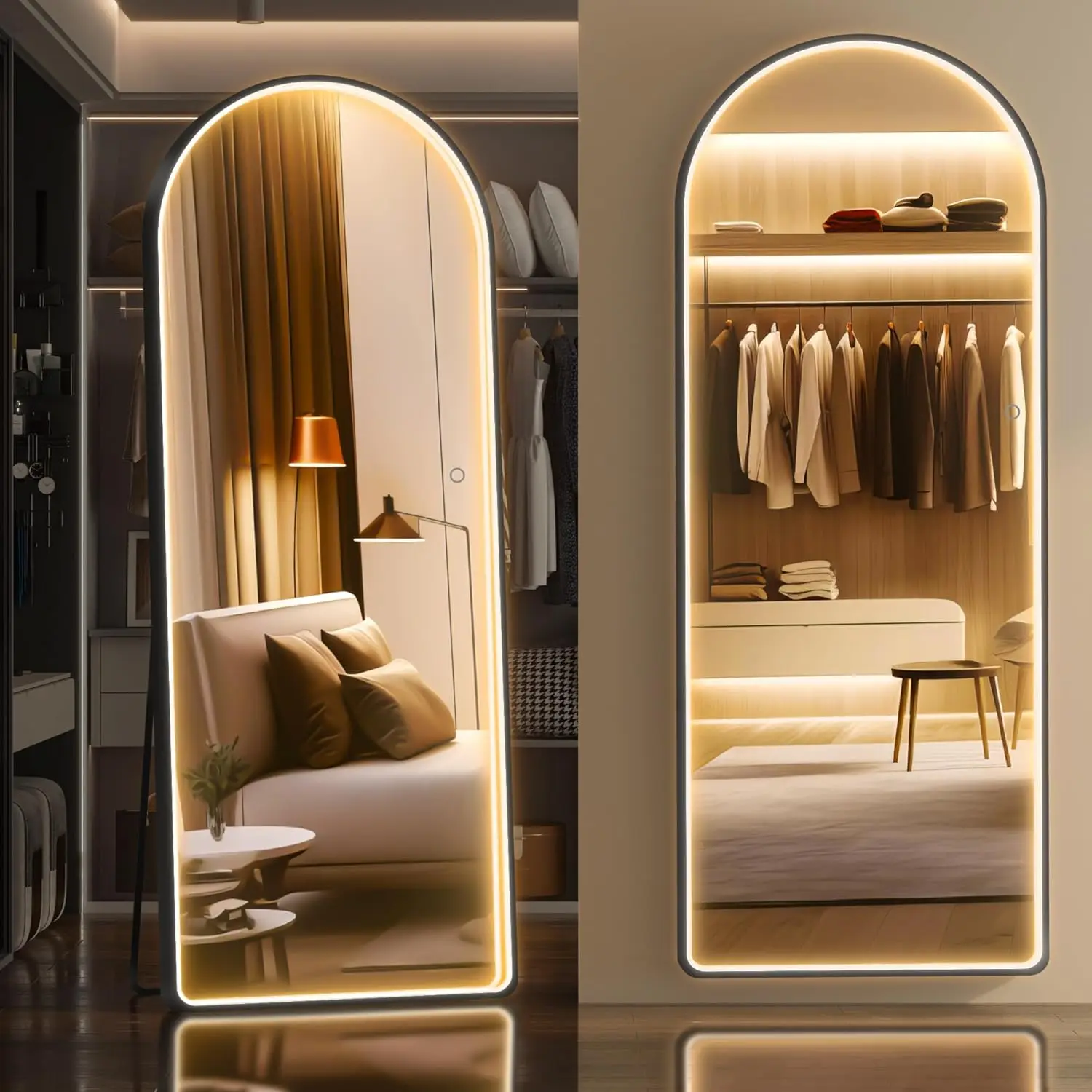 Alibaba.com: RGB full length mirror with Bluetooth and LED lighting ...