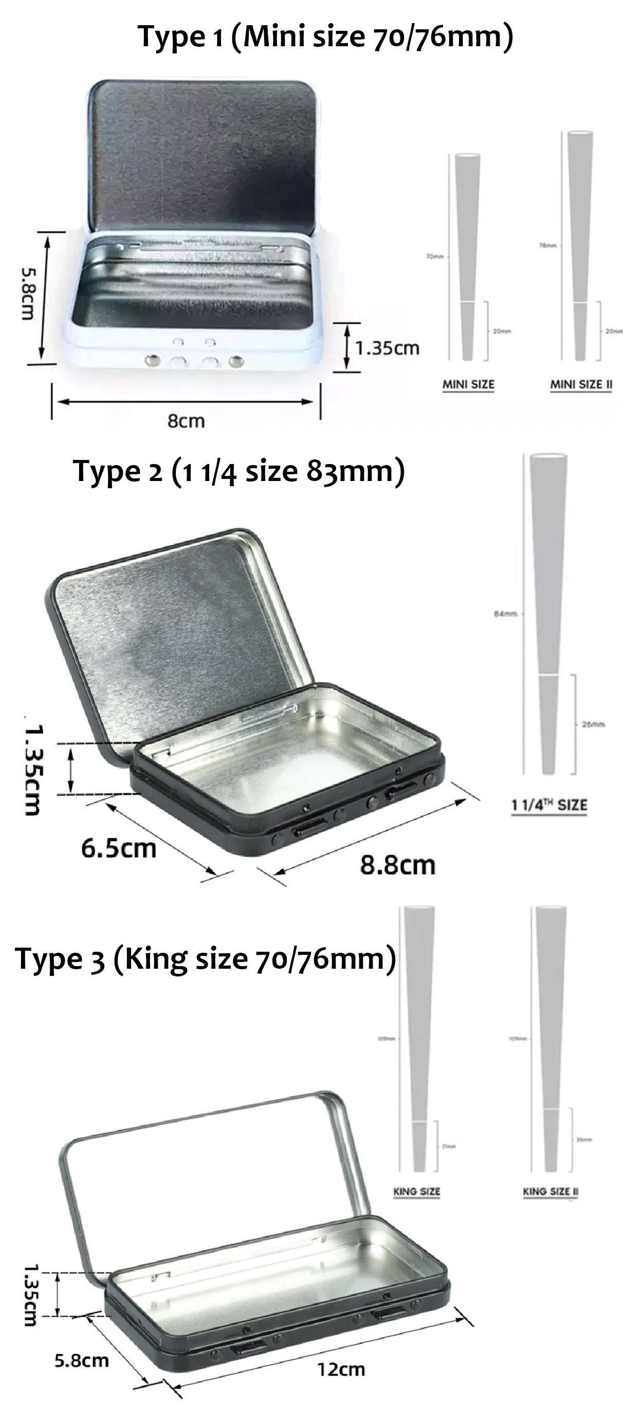 UKETA Custom Metal Child Proof Tin Case - Securelock