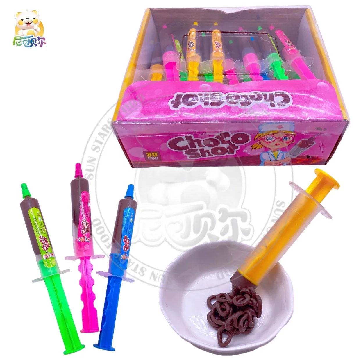 Halal Delicious Sweet Liquid Chocolate Jam In Injection Syringe - Buy ...
