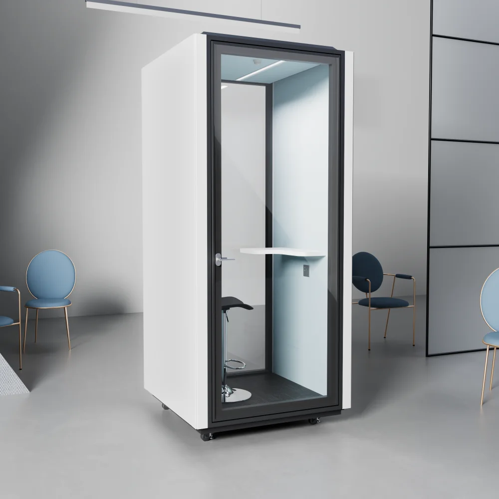 Prefab Acoustic Booth Nap Pod Phone Unit 2 Person Soundproof Modern ...