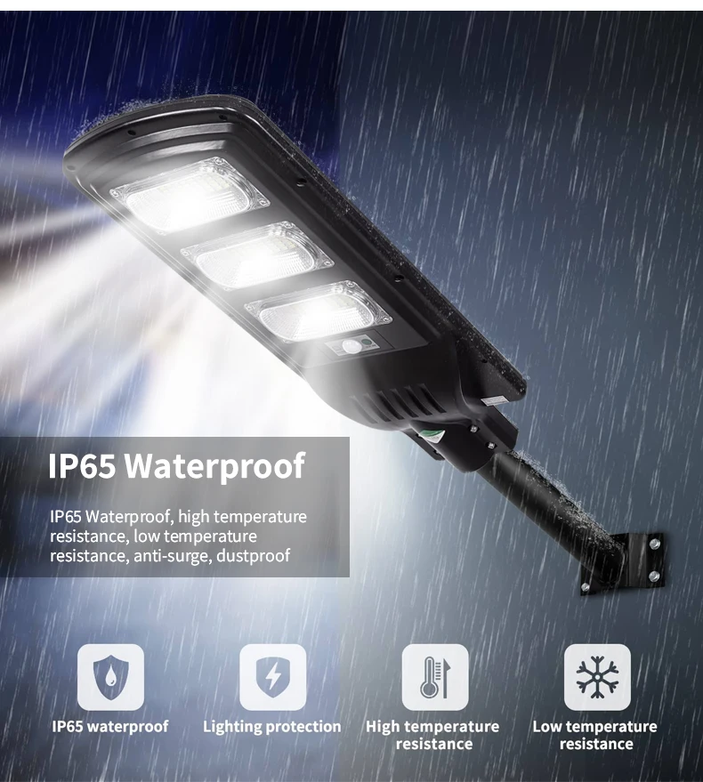 Waterproof IP65 Solares Lampara Farola Lampadaire Solaire 50W 100W 150W ...