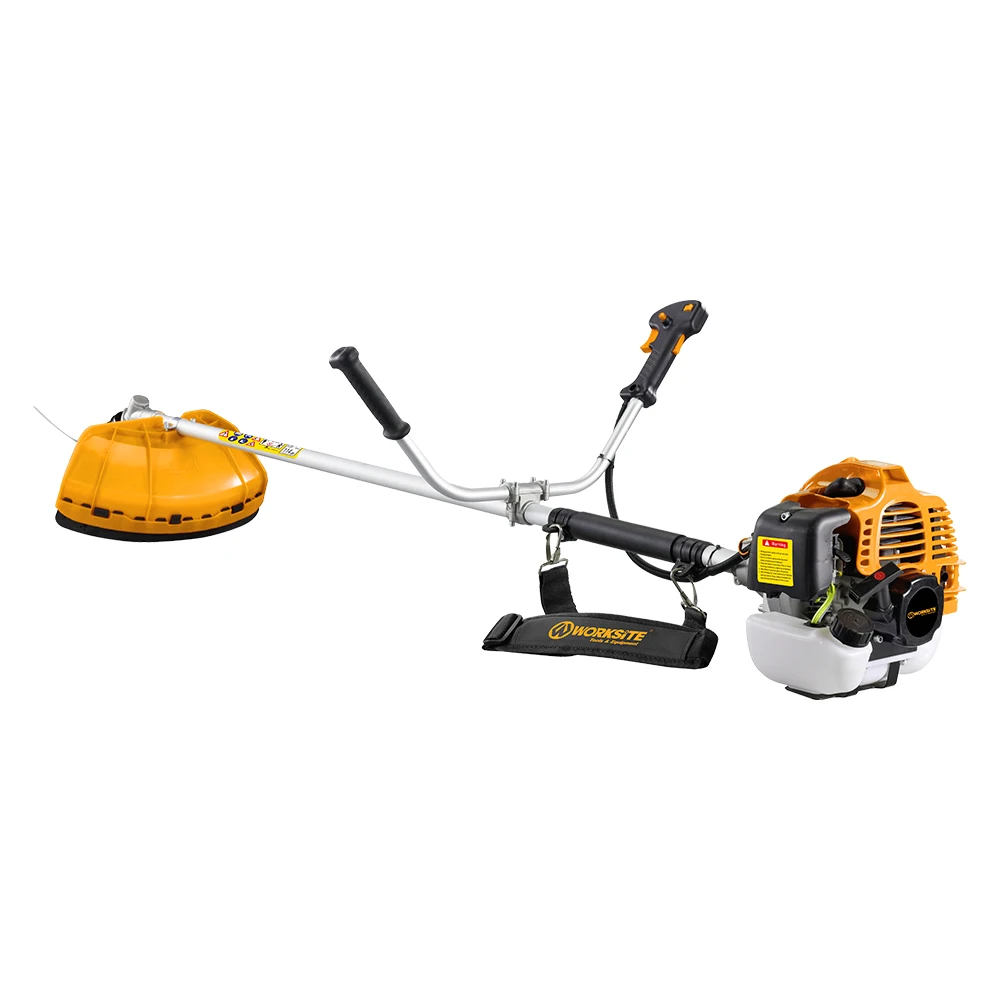 WORKSITE 3000rpm 42.7cc Gasoline Brush Cutter 2 Stroke Brush Cutter Tools Cutting Petrol Handheld Grass Trimmer Professional