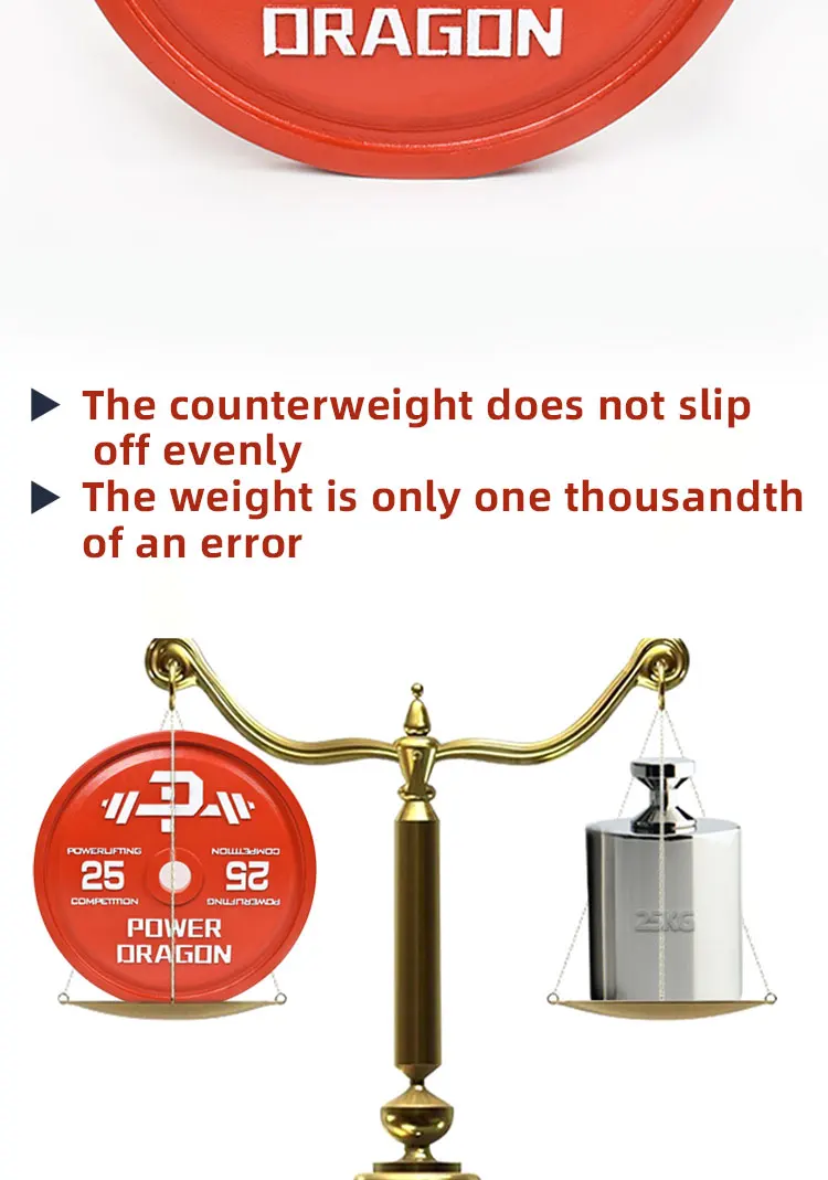 Customized Logo Powerlifting Plates - 25KG Weight Plates