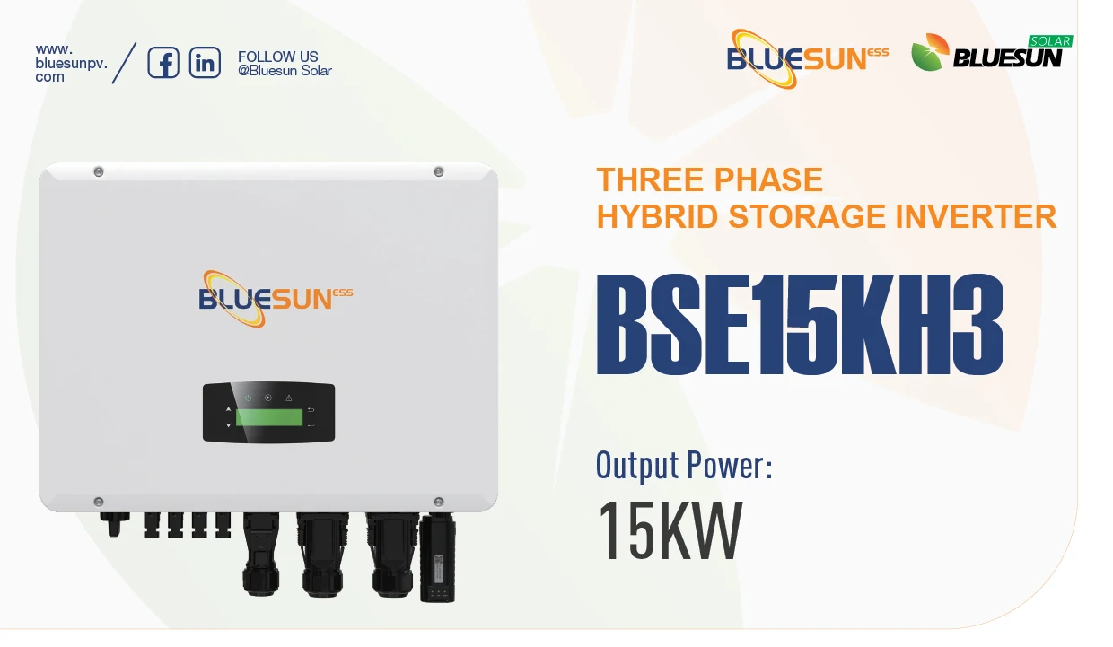 Bluesun Solar Inverters 15kw Hybrid Solar Inverter 3phase Hybrid Solar ...