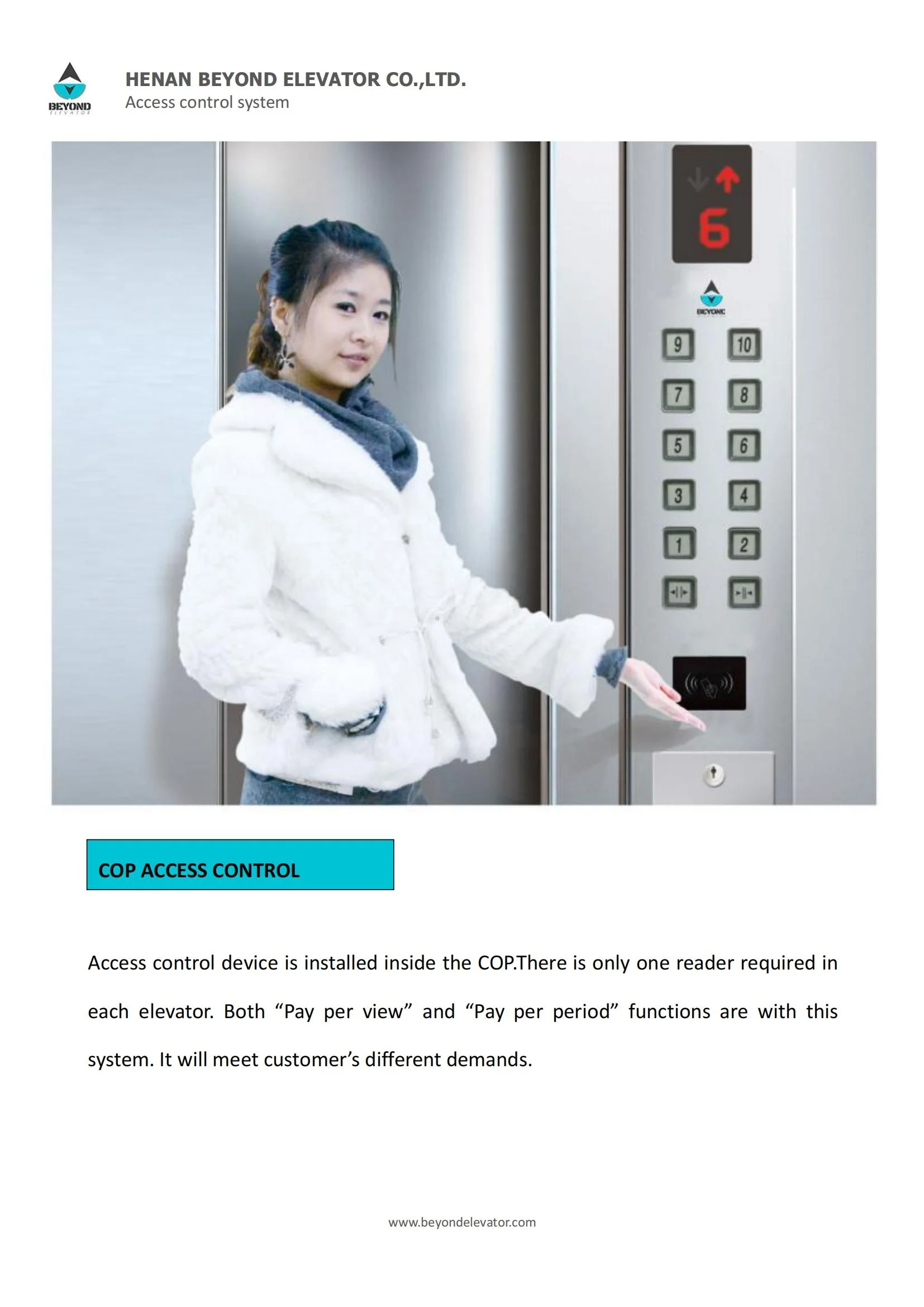 TIBOSHI Elevator Access Control System: Keypad, IC Card, Fingerprint ...