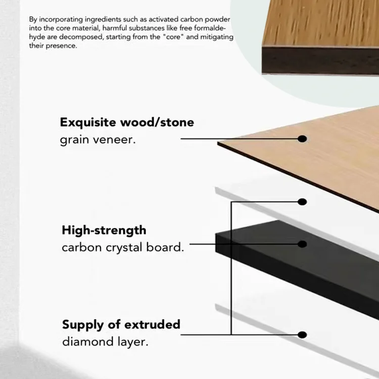 Wood Marble Grain Carbon Crystalic Board Bamboo Charcoal Decoration ...