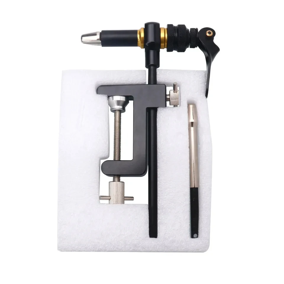 Booms Fishing C-clamp 360 Degree Rotary Fly Tying Vise Tools Combo Kit ...