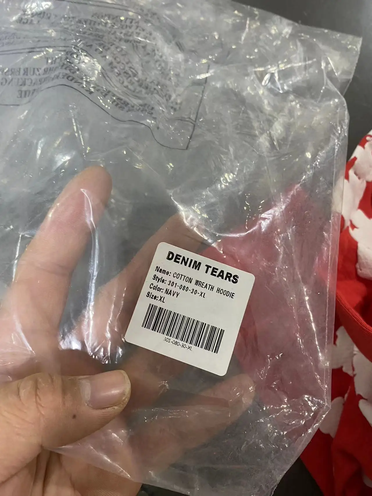 Top Quality Denim Tears The Cotton Wreath Sweatshirt Navy Hoodie Denis ...