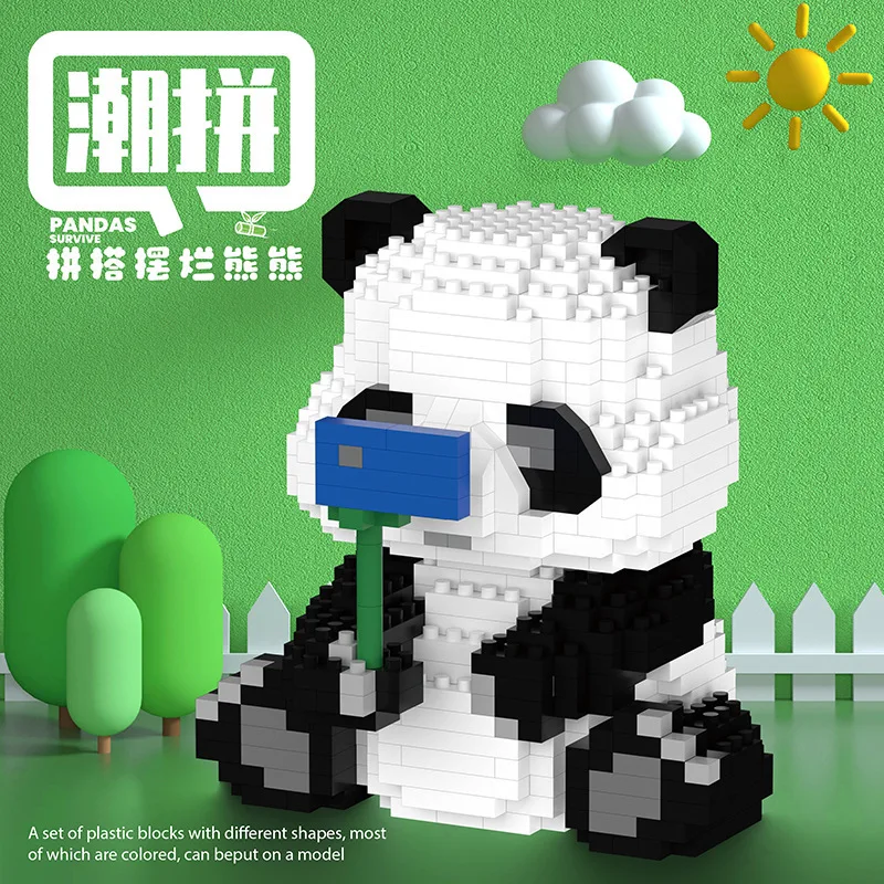 New Arrivals Collection Mini Brick Figures Naughty Panda 3d Model ...