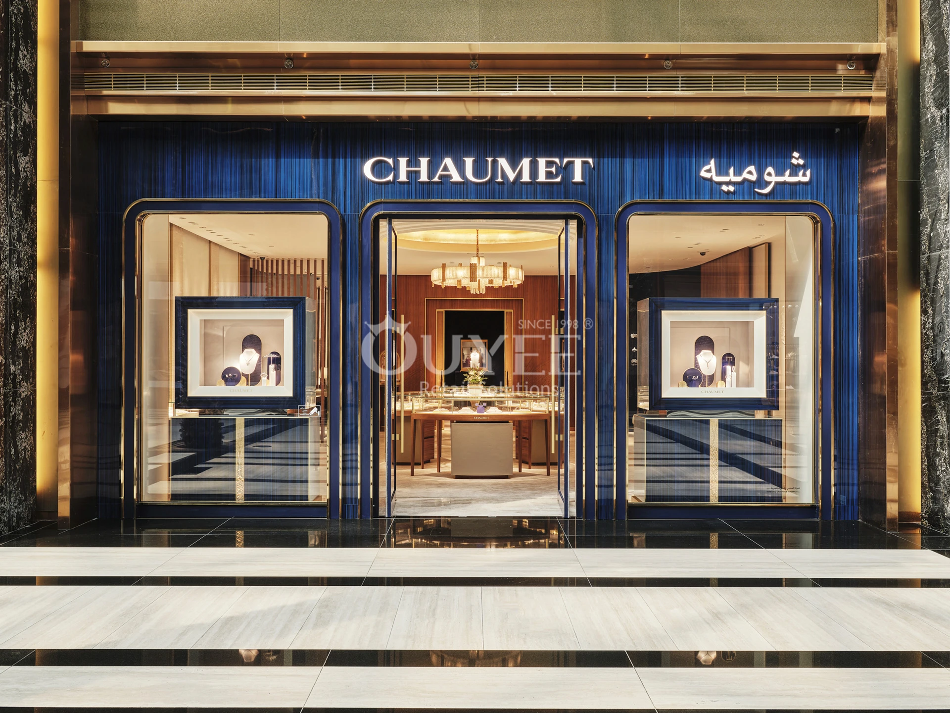 Ouyee Custom Gold Shop Interior Design - Jewelry Showcase