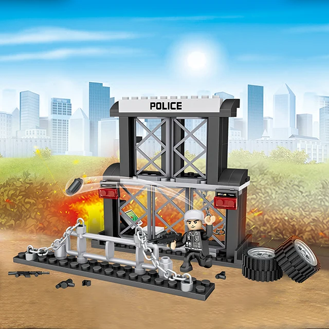 COGO 8 in 1 Police Building Blocks Set - Fun, Educational Plastic ...