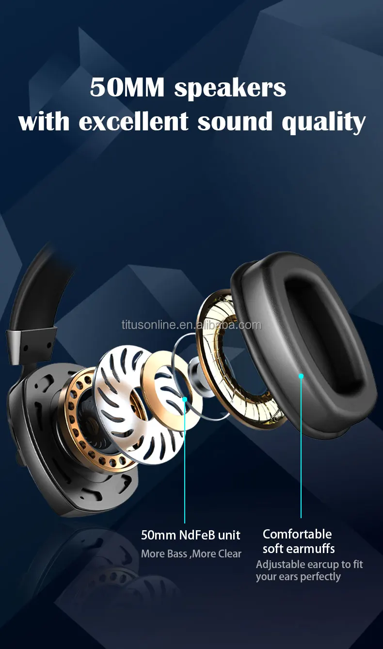 Bl100pro Ps5 True Wireless Headset With Mic Custom Logo Over Ear ...