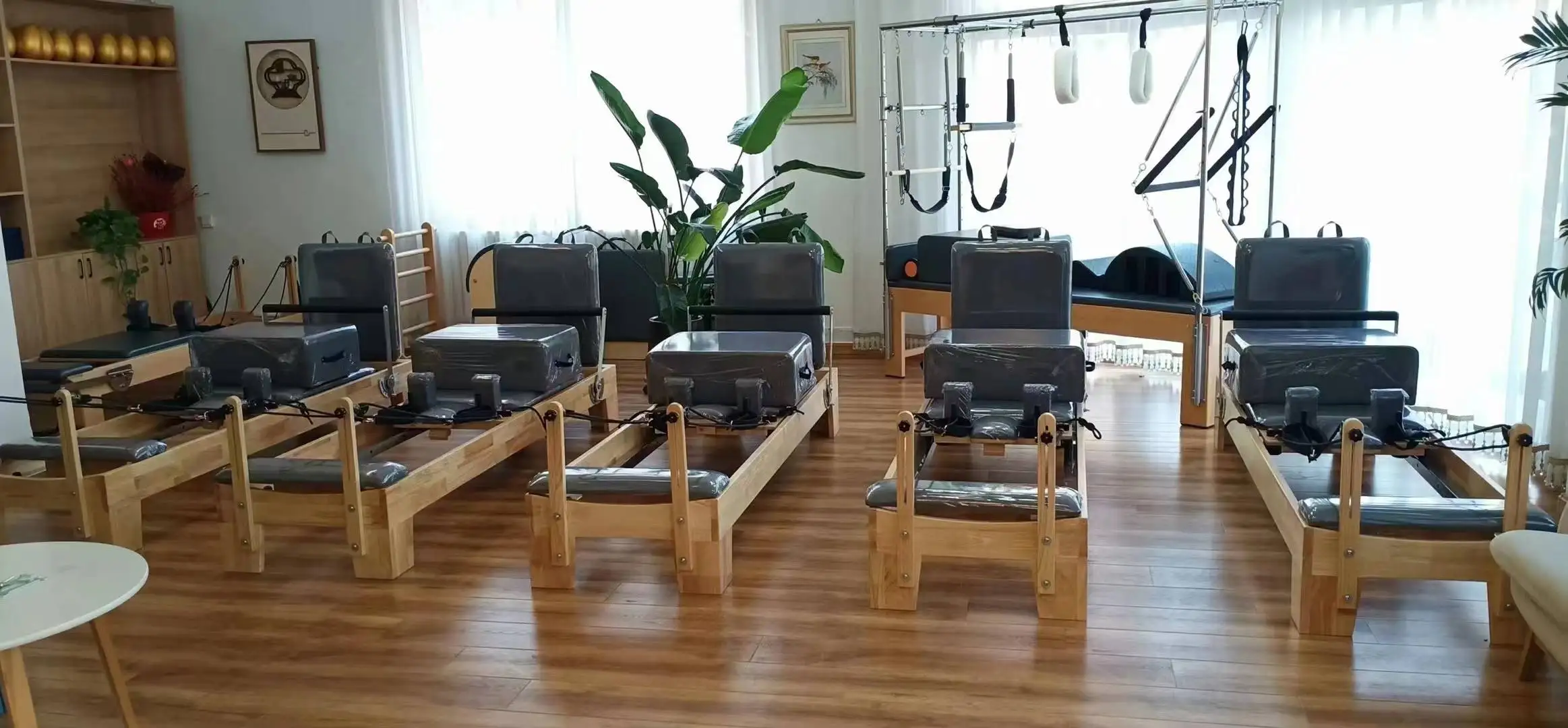 Pilates Reformer Commercial Maple Studio Wood Pilates Bed