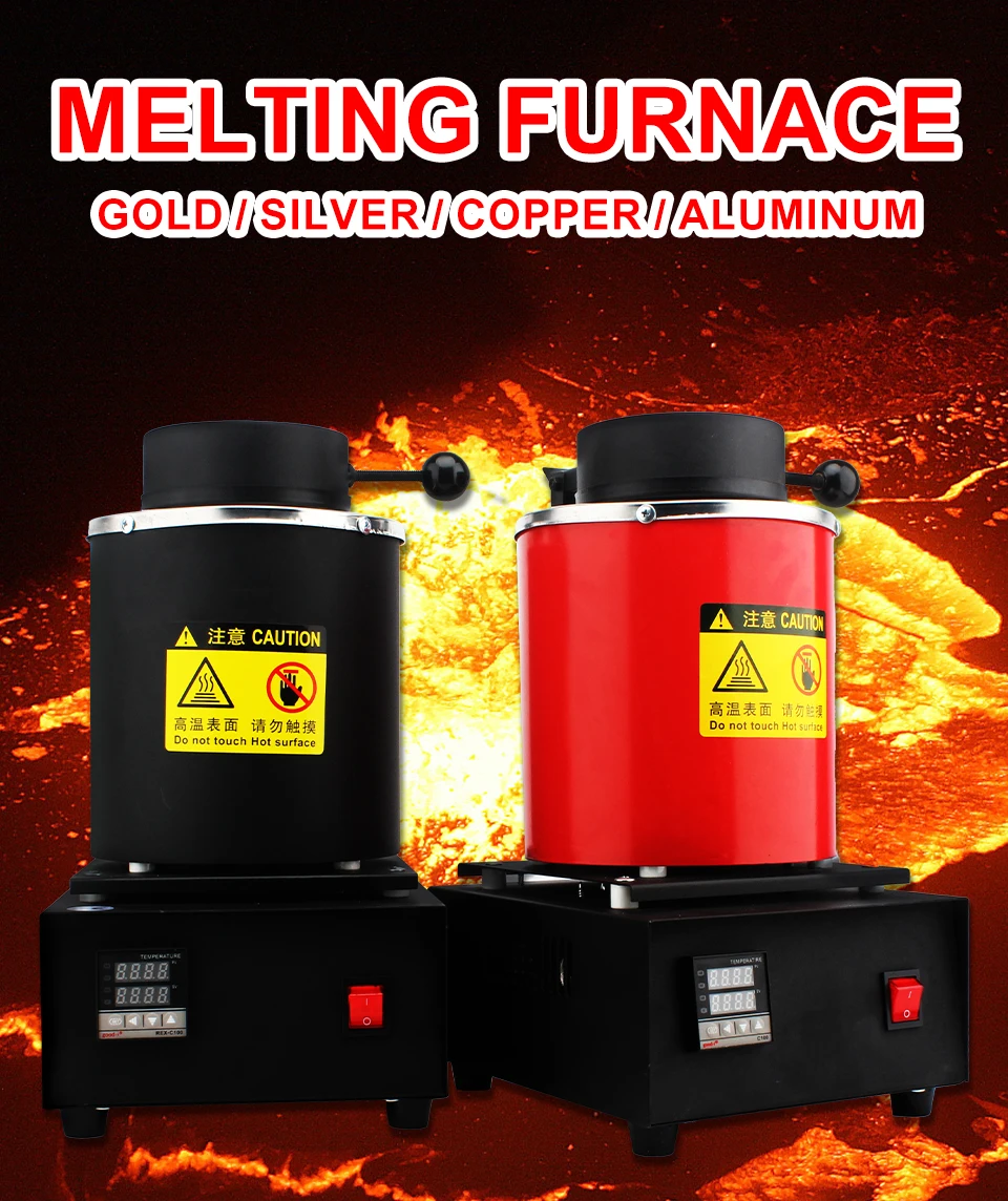 Boasta 2000F Mini Digital Gold Melting Furnace - 1/2/3 Kg