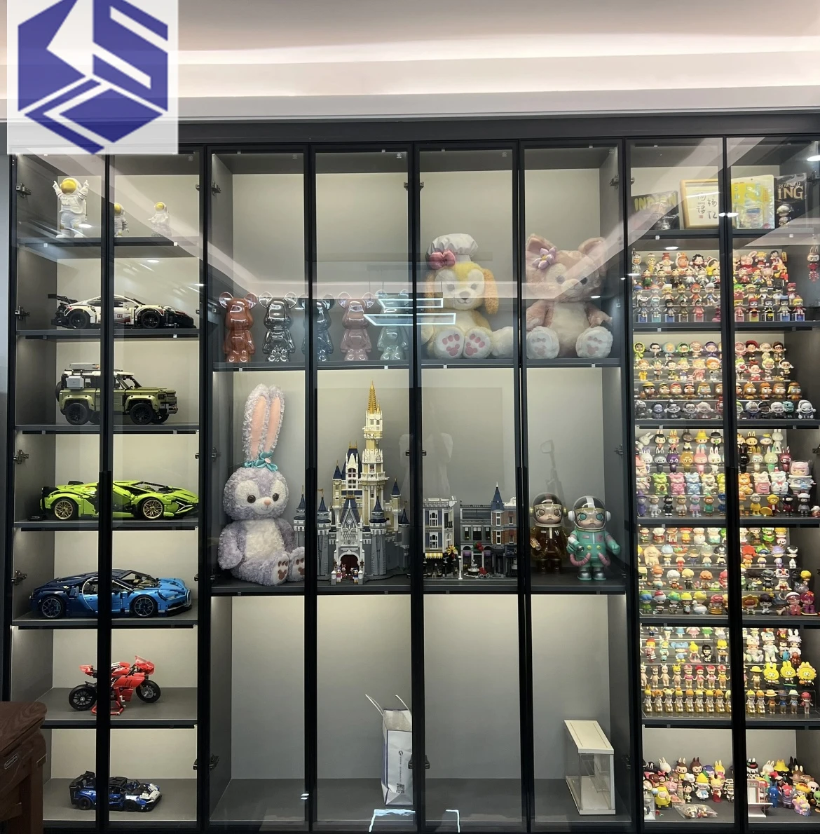 Resin Kit Display Case Creative Animation Model Gift Toy Display Stand ...