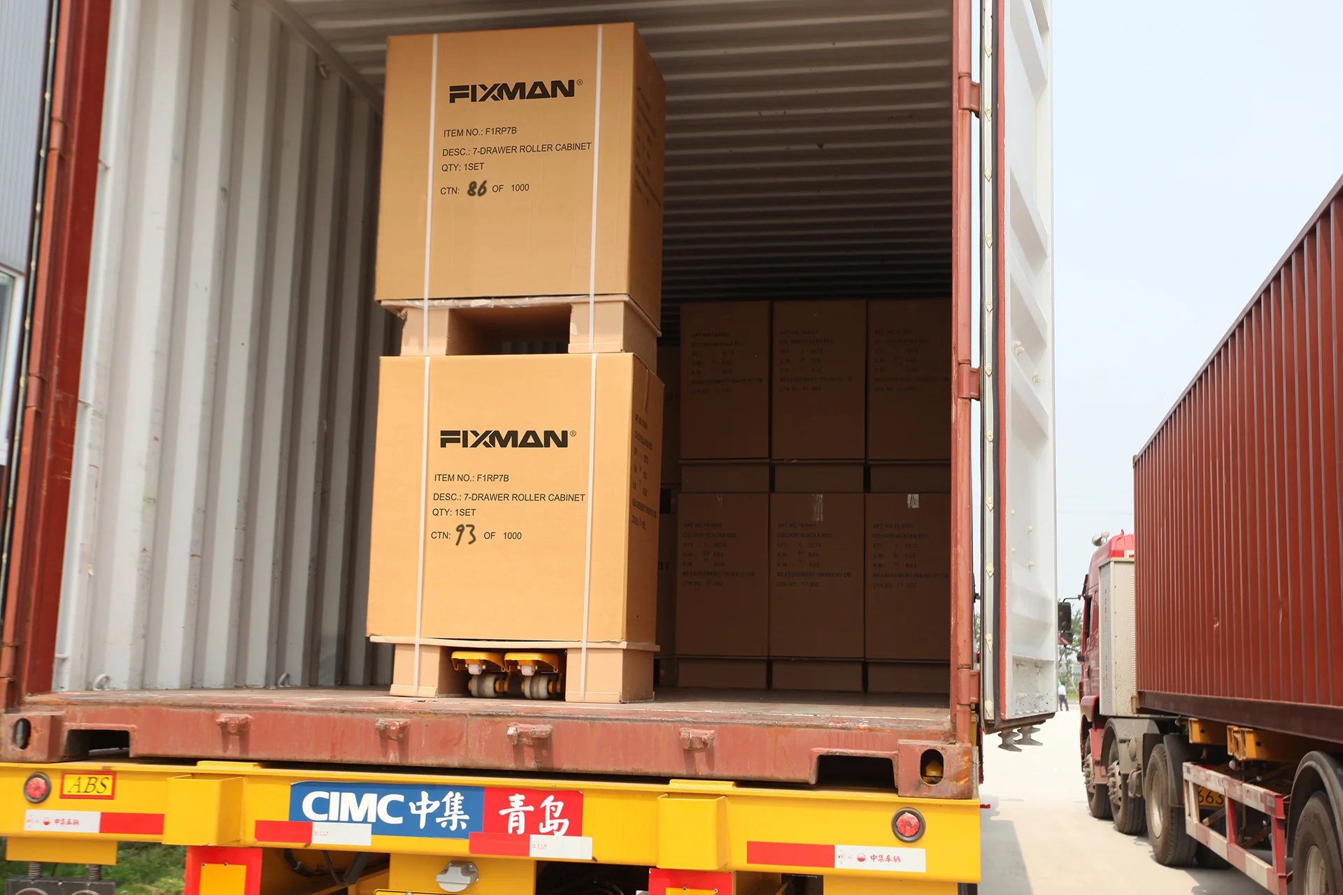 Fixman 7 Drawer Steel Garage Mechanic Tool Storage Roller Box Cabinet ...