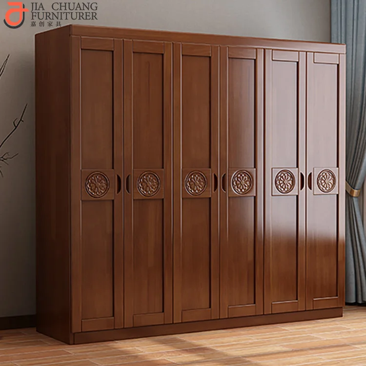 Modern Simple Chinese Style Solid Wood Wardrobe Home Bedroom - Buy ...